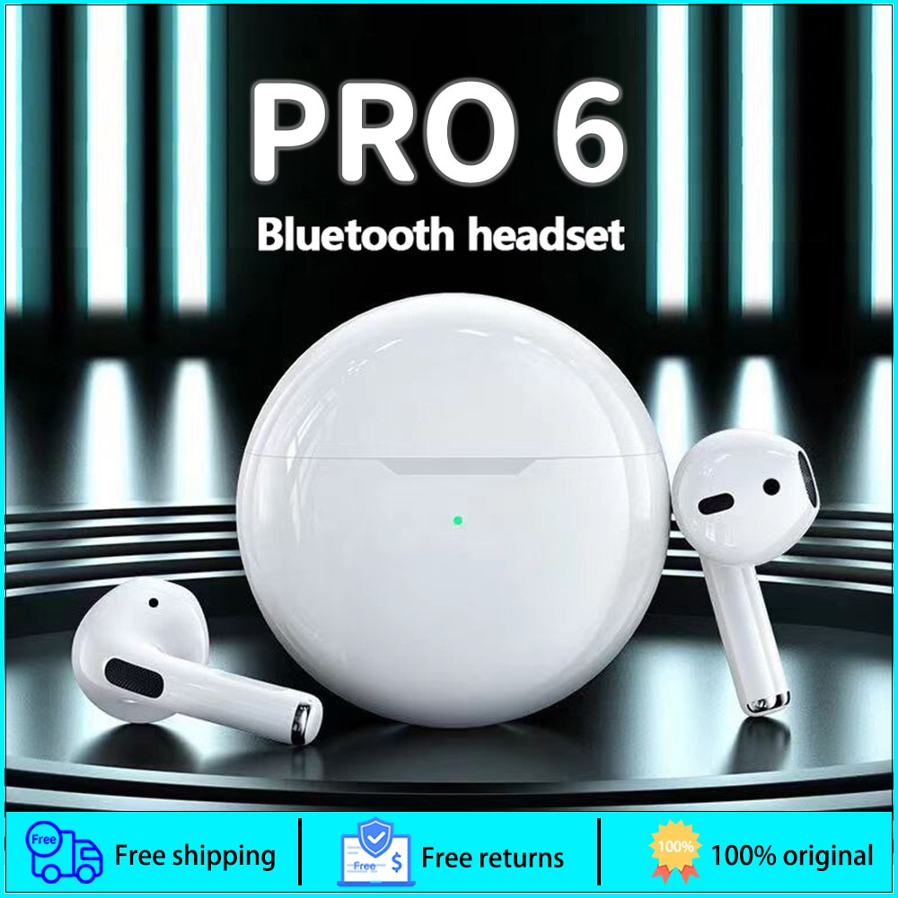 Original Air Pro 6 Wireless Bluetooth Earphones Headphones Mini Earpone ...