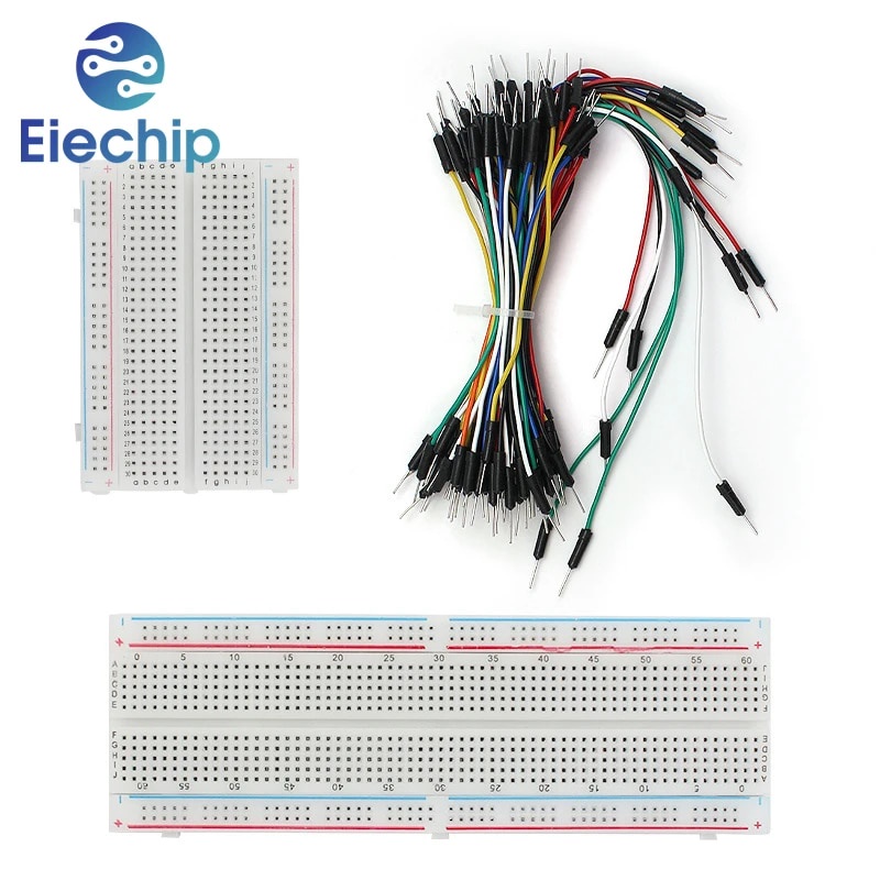 MB102 400 830 Tie Points Solderless PCB Breadboard Jumper Wire Dupont ...