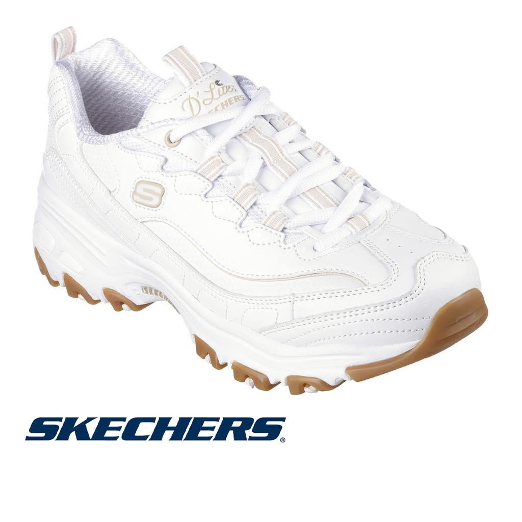 Skechers Womens D'lites Layered Quarter Overlay - Lace-Up Sneaker ... Skechers Womens D'lites Layered Quarter Overlay - Lace-Up Sneaker ...