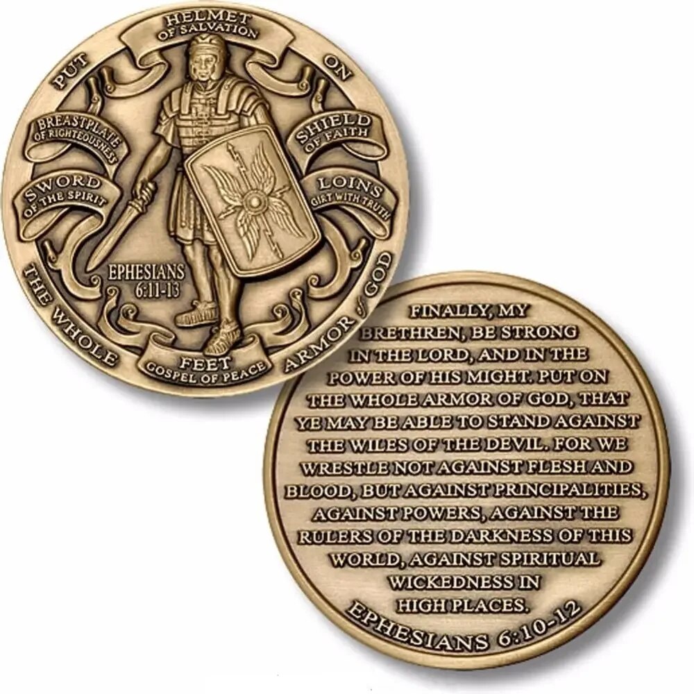 Armor Of God Ephesians 6:103-12 Challenge Commemorative Coin Souvenir ...