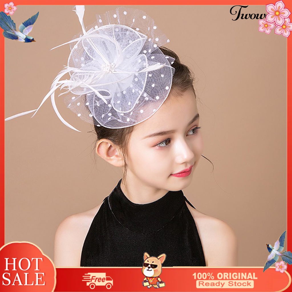 TOO Bride Headdress Mesh Bridal Elegant Decorative Handmade Hair ...