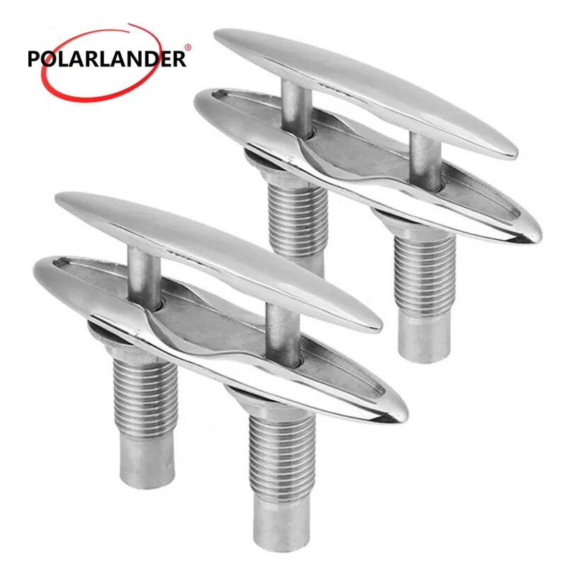 Double-Deck 125mm Stainless Steel Cable Bolt Marine Neat Cleat Bollard ...
