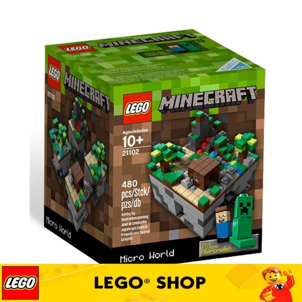 【100% Original】 LEGO® Minecraft Micro World Series-Mini World Minecraft ...