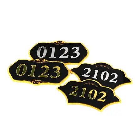 10X20cm Antique bronze House number retro style as room number 3 to 4 ...