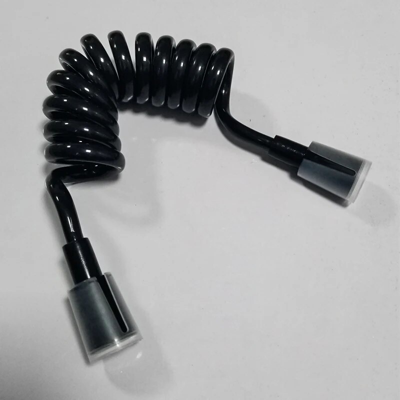 Gloss Black Style Spring Shower Hose Toilet Bidet Connect Pipe PVC ...