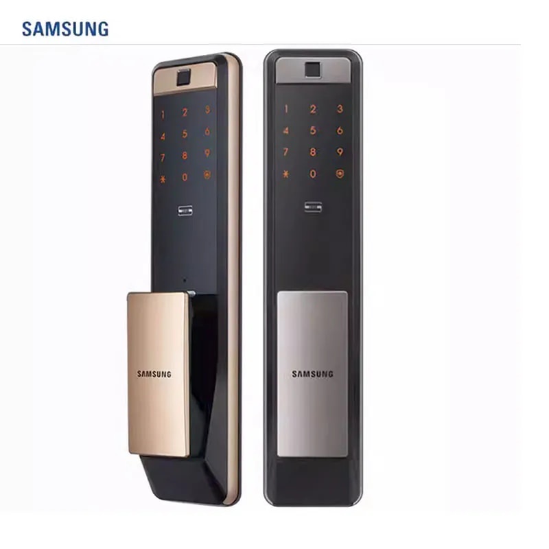 NEW SAMSUNG Digital Fingerprint Door Lock SHP-DP72 silver gold color smart keyless lock | Shopee ...