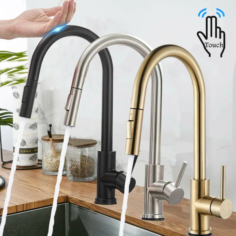 Smart Touch Kitchen Faucets Crane for Sensor Kitchen Water Tap Sink ...