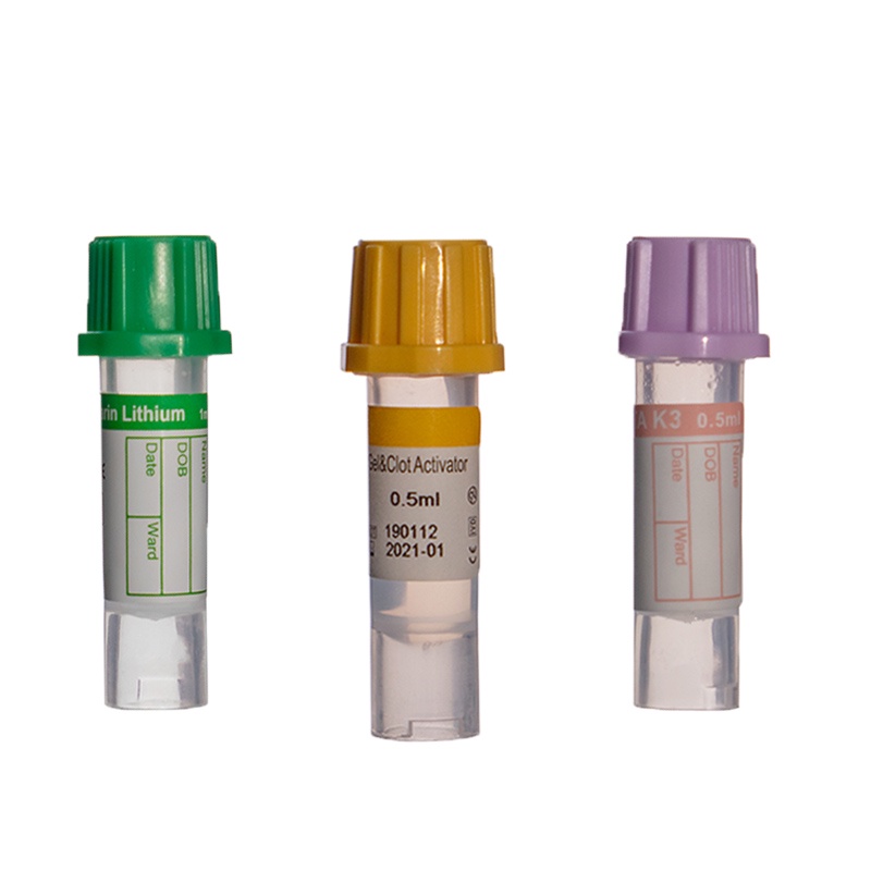Plastic 0.5ml k2 vacuum mini blood tube micro blood collection EDTA ...
