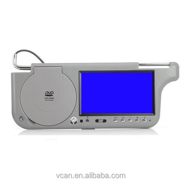 7 inch car sunvisor monitor with DVD USB player left side CAD-7010B ...