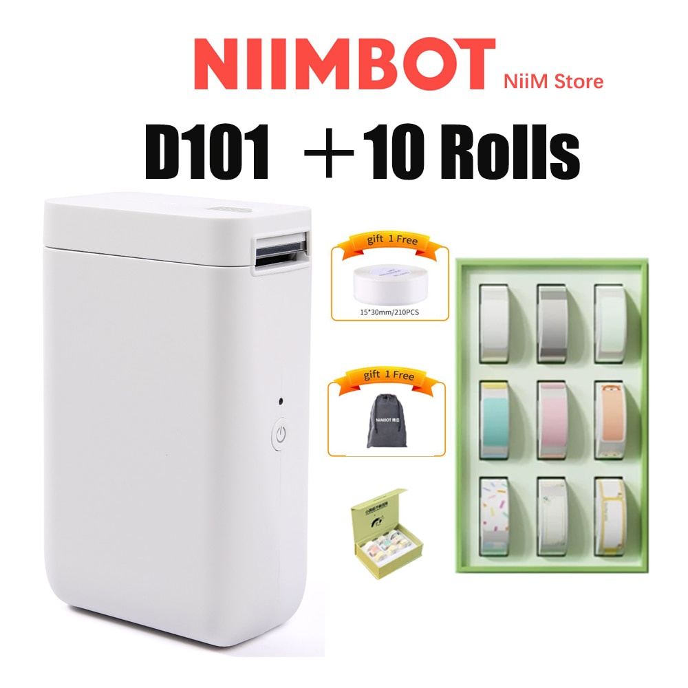 NiiMBOT D101 D11 D110 Plus Thermal Printer Printing Mini Paper Maker Commodity Price Tag Printer ...