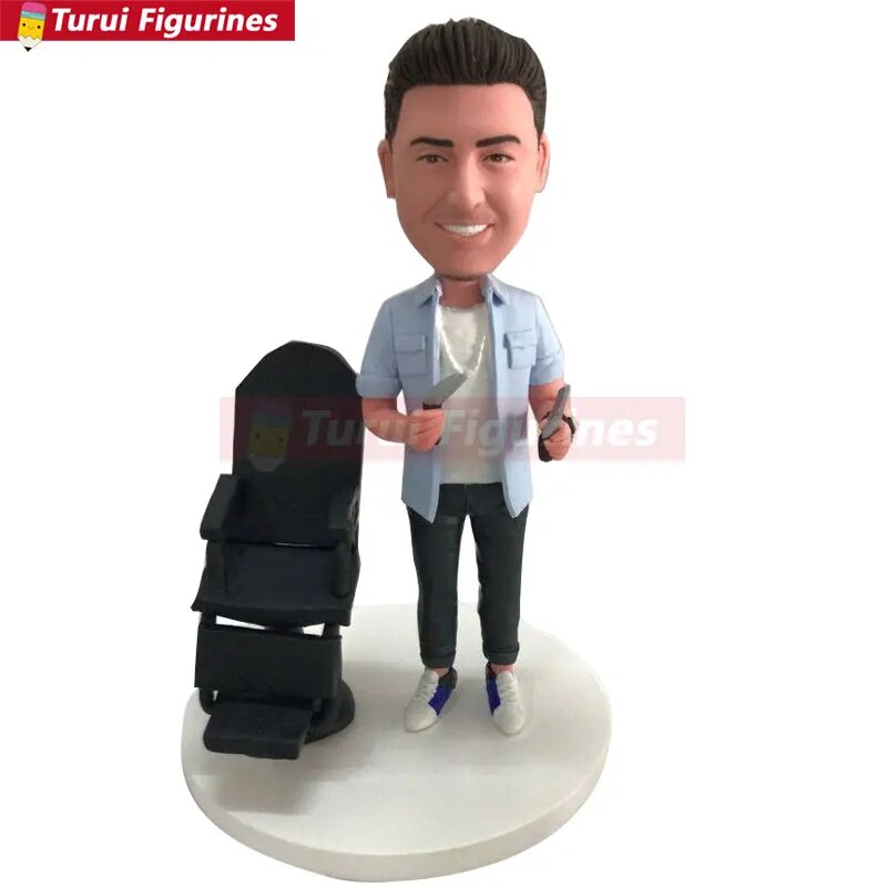 24A Firefighter Bobble Head Personalized Fireman Gift Firefighter Clay ...