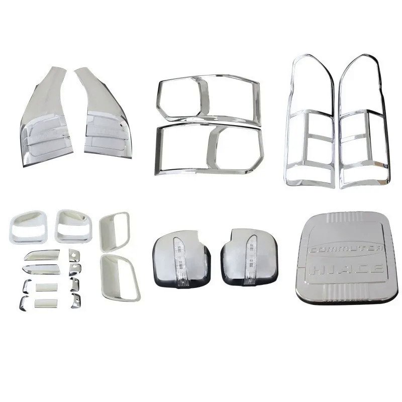 Hiace 2016 chrome full kits abs complete full set kits for toyota hiace ...