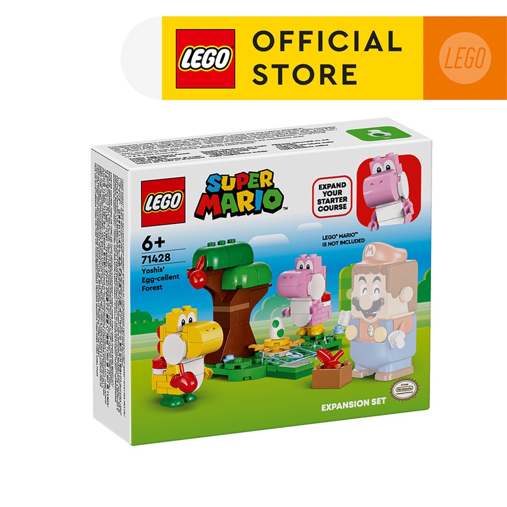 LEGO Super Mario 71428 Yoshis’ Egg-cellent Forest Expansion Set (107 ...