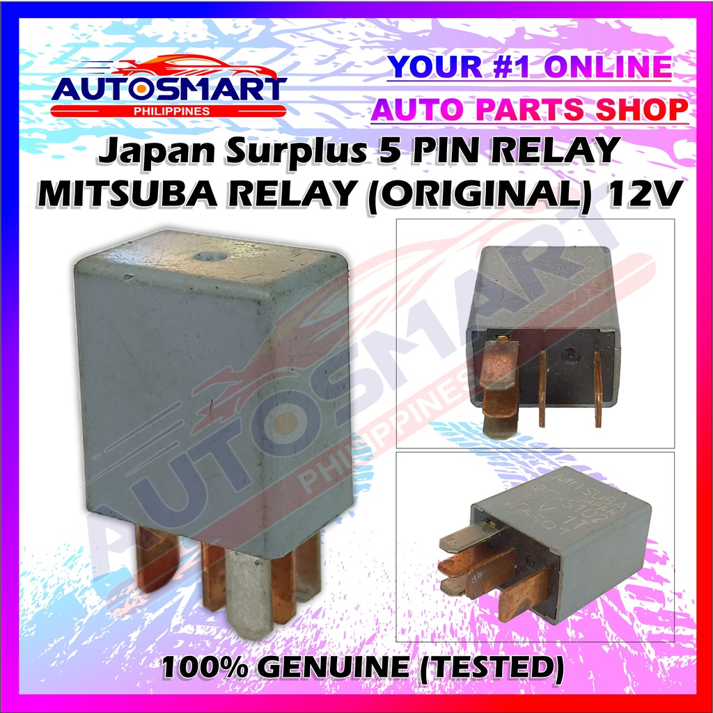 AUTOMOTIVE RELAY 5 PINS MITSUBA ORIGINAL JAPAN SURPLUS 100% ORIGINAL ...