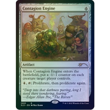 MTG Proxy Card - Contagion Engine (Foil) | Secret Lair Drop (SLD ...