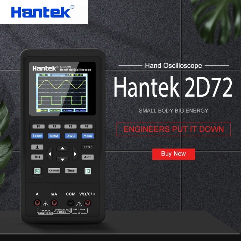 Hantek Handheld Digital Oscilloscope Portable Multimeter Tester Usb ...