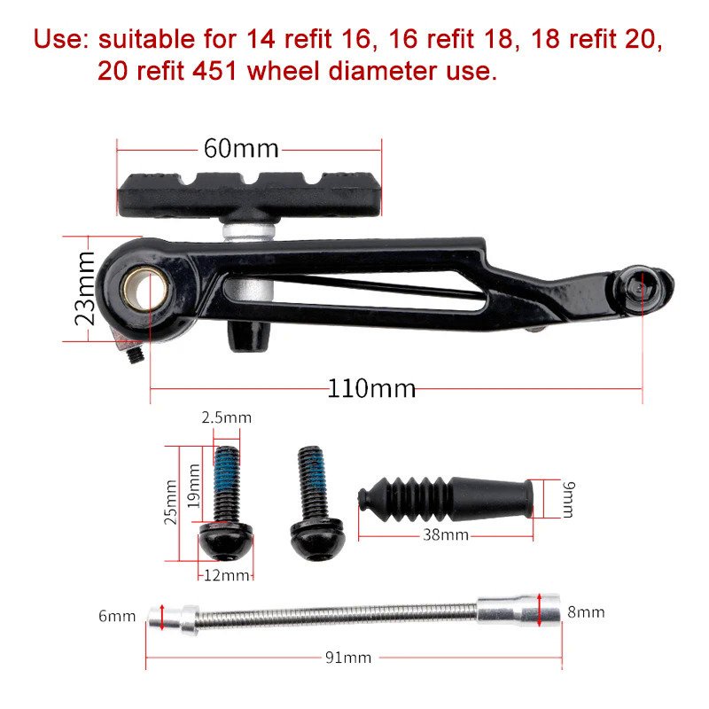 Litepro V Brake Arms For Bicycle V Brake Set Folding Bike Caliper BMX ...