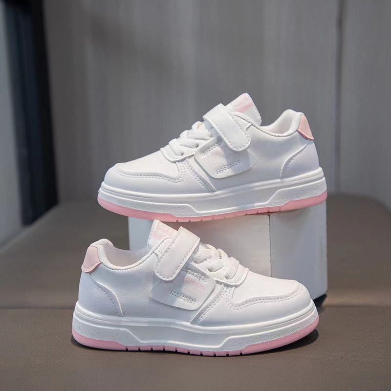 Small white shoes for Kids casual comfort and versatile student running ...
