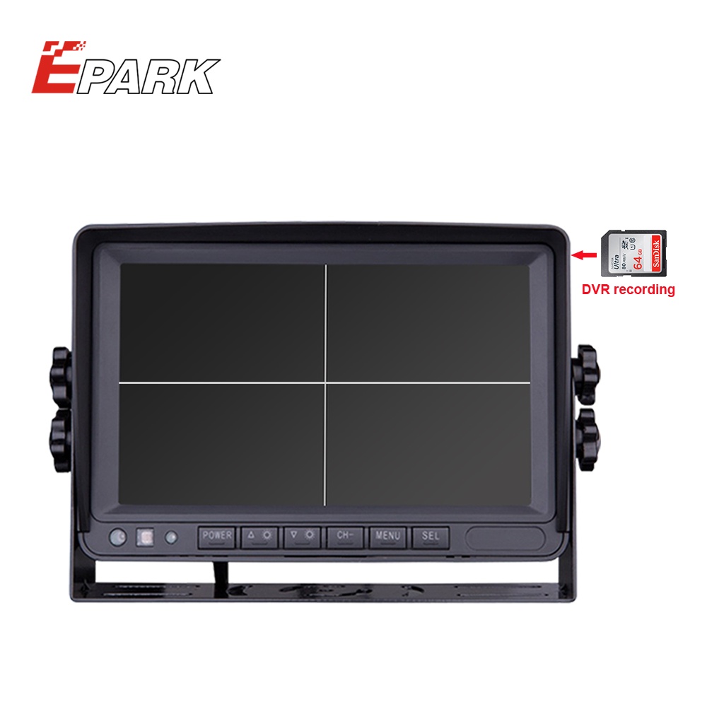 9 inch quad rear view system AI camera Epark lcd tft car monitor with ...