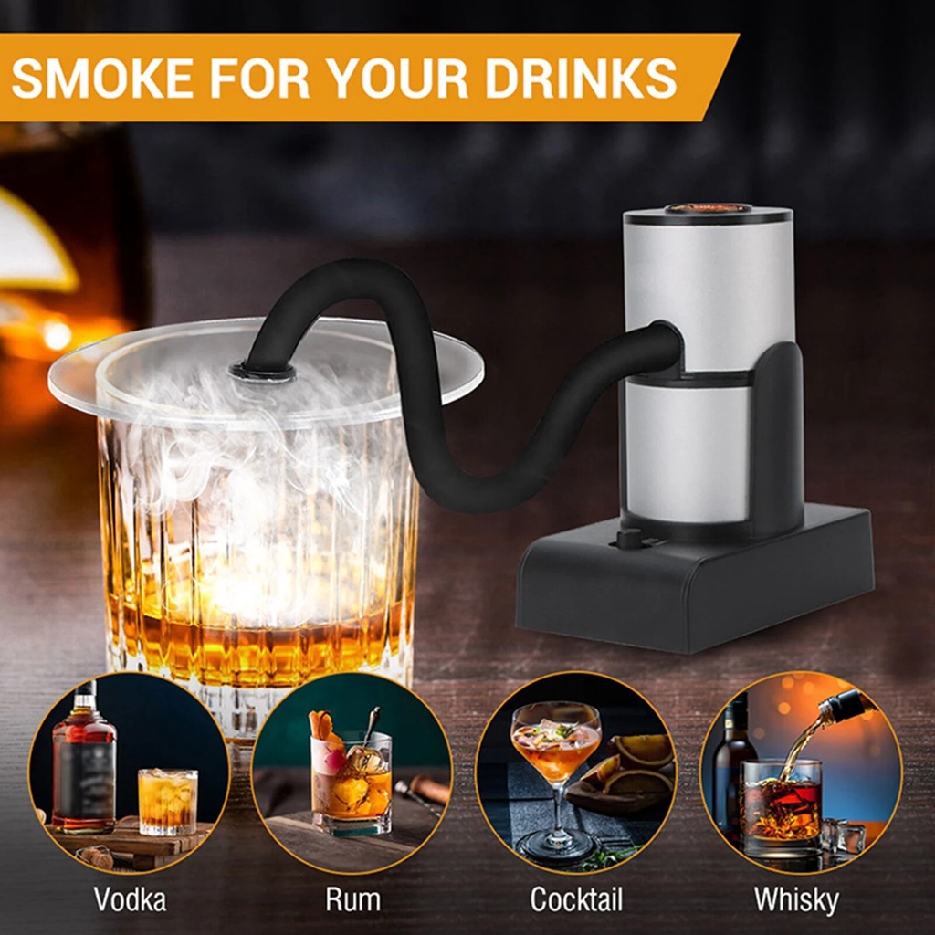 Kitchen Smoker Complete Smoking Set Cooking Tools Adjustable Black ...