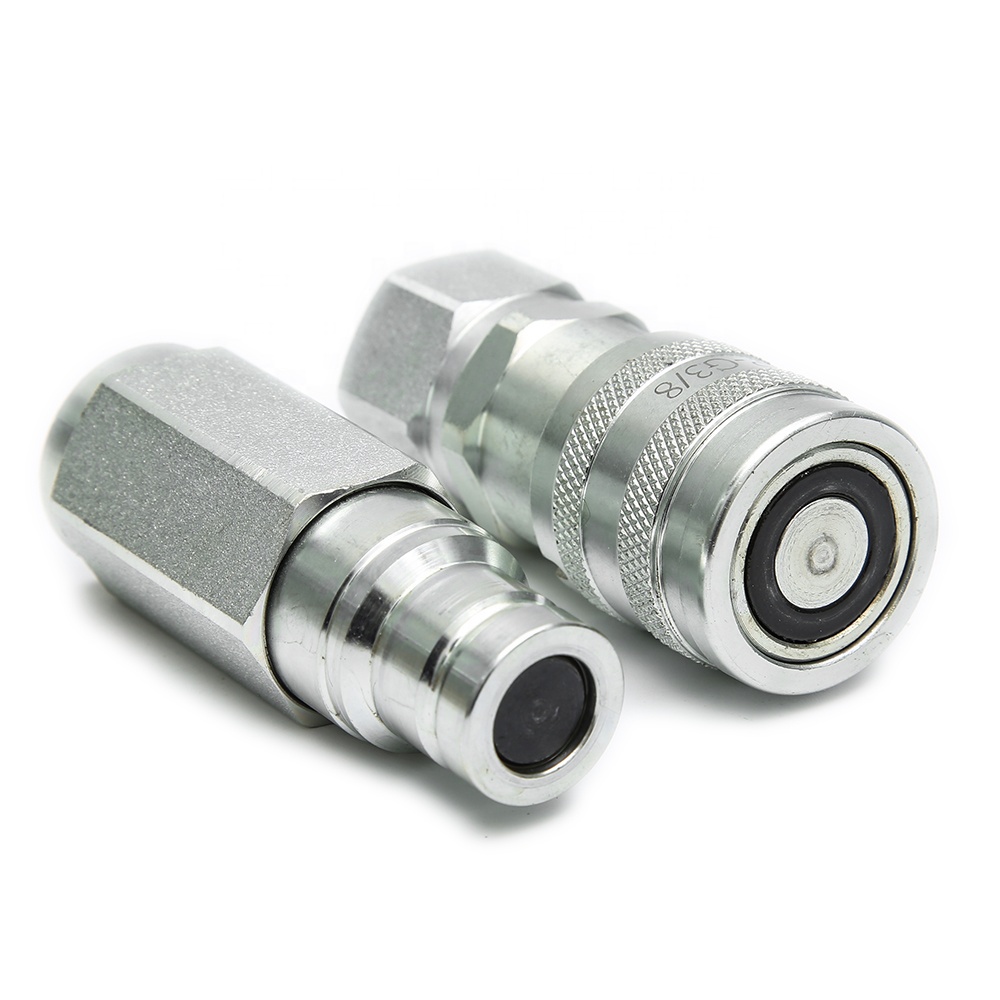 7246792 7246793 Flat face type 1 1/16SAE hydraulic quick couplings 1/2 ...