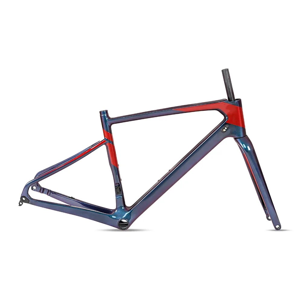 TWITTER decalless oem carbon fiber cyclocross bike frame Gravel 51cm ...
