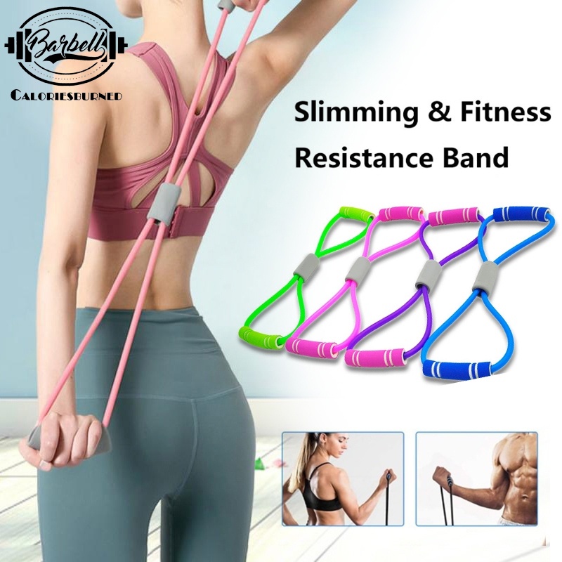 Pull Rope Exercise Rubber Yoga Resistance Band Elastic Tension Rope Gym ...