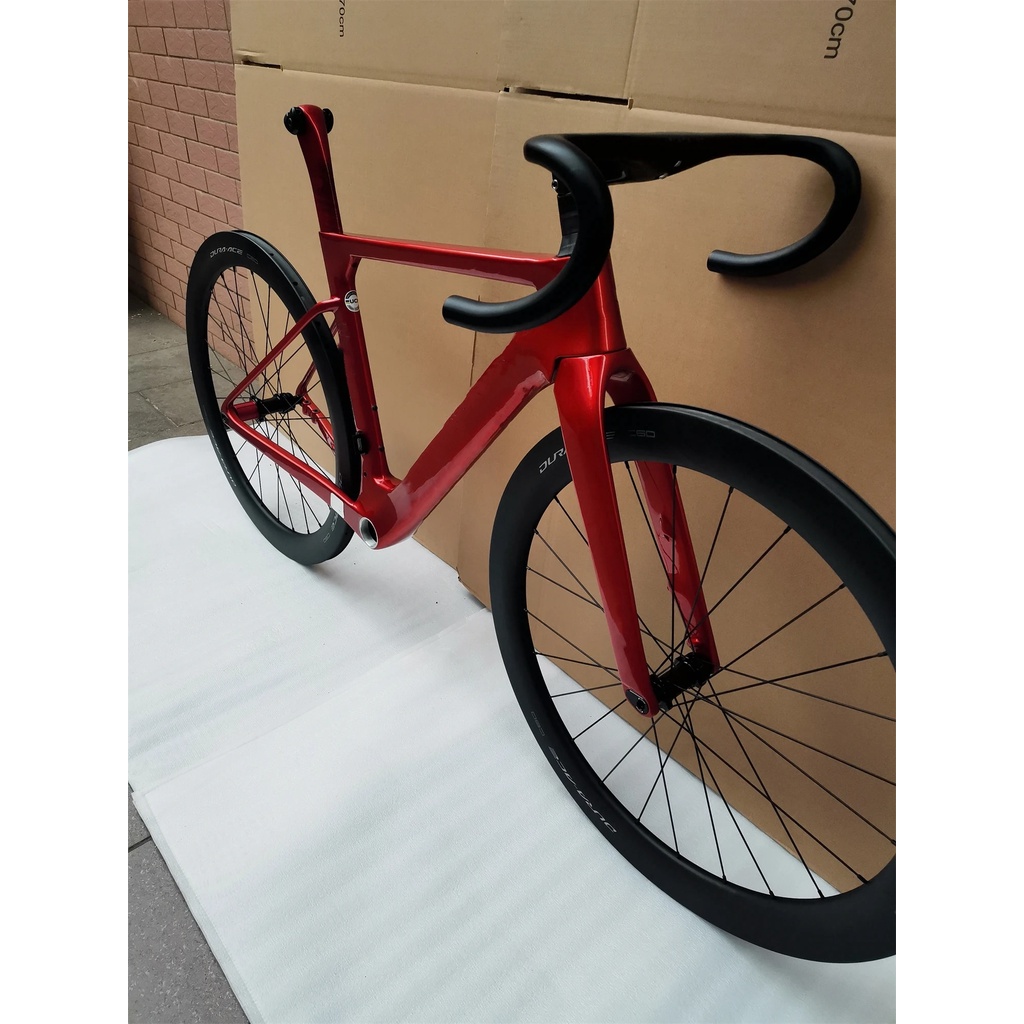 2023 New carbon road bike frame T47 threaded BB fully internal cable ...