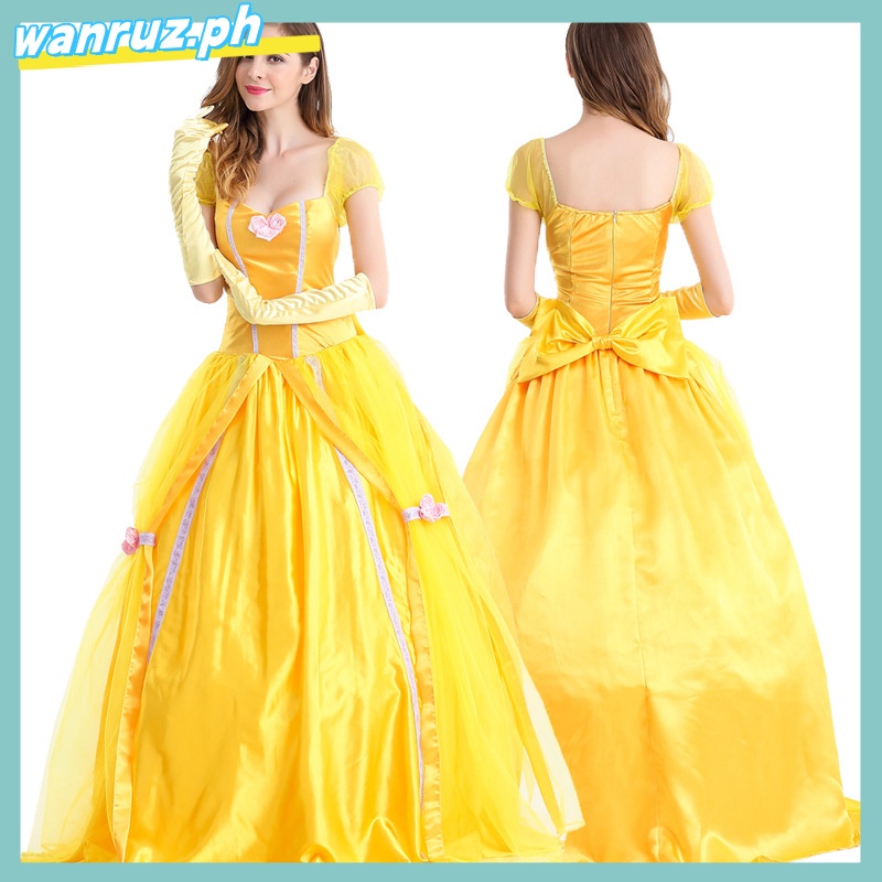 Beauty and the Beast Cosplay Costume Princess Prince Halloween Fancy ...