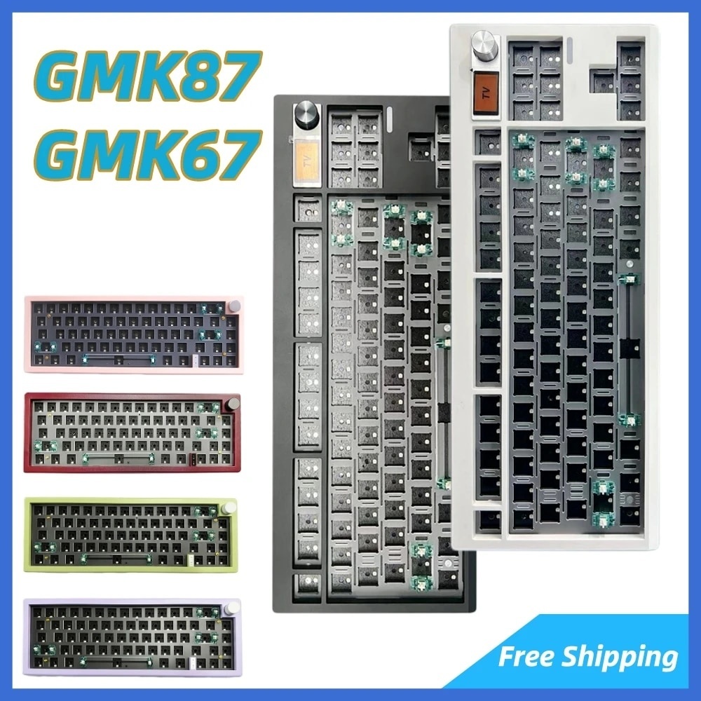 GMK87/GMK67 Mechanical Keyboard Kit RGB Backlit Keyboard Bluetooth ...