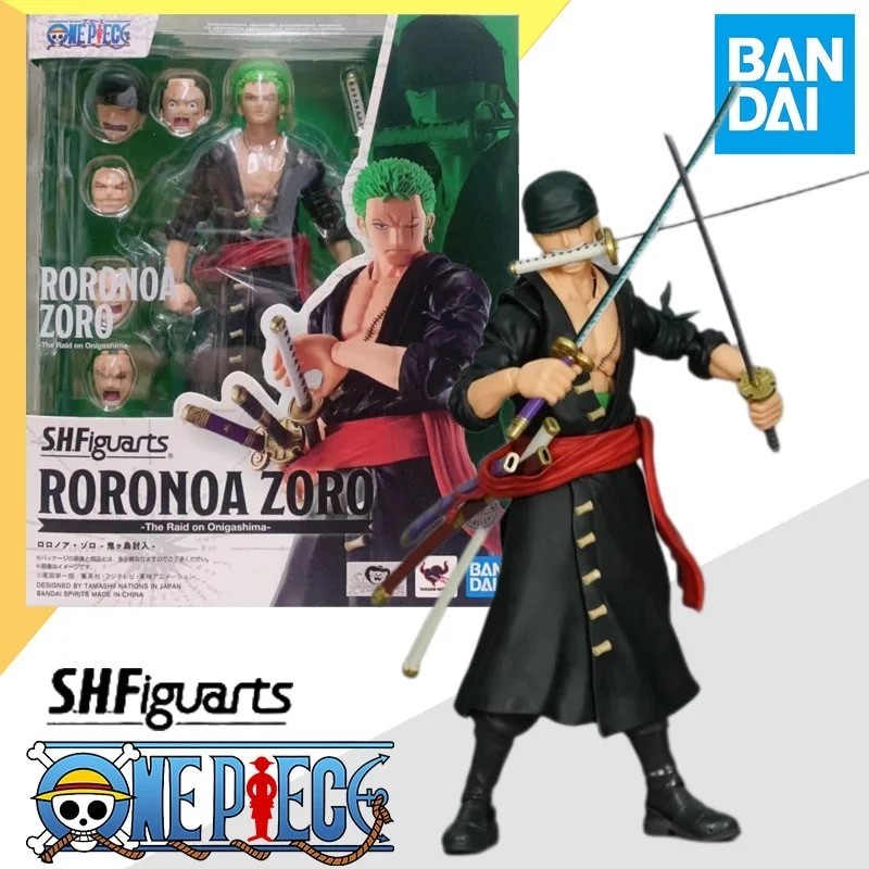 In stock Bandai SHF Mobile Suit ONE PIECE RORONOA ZORO The Raid on ...