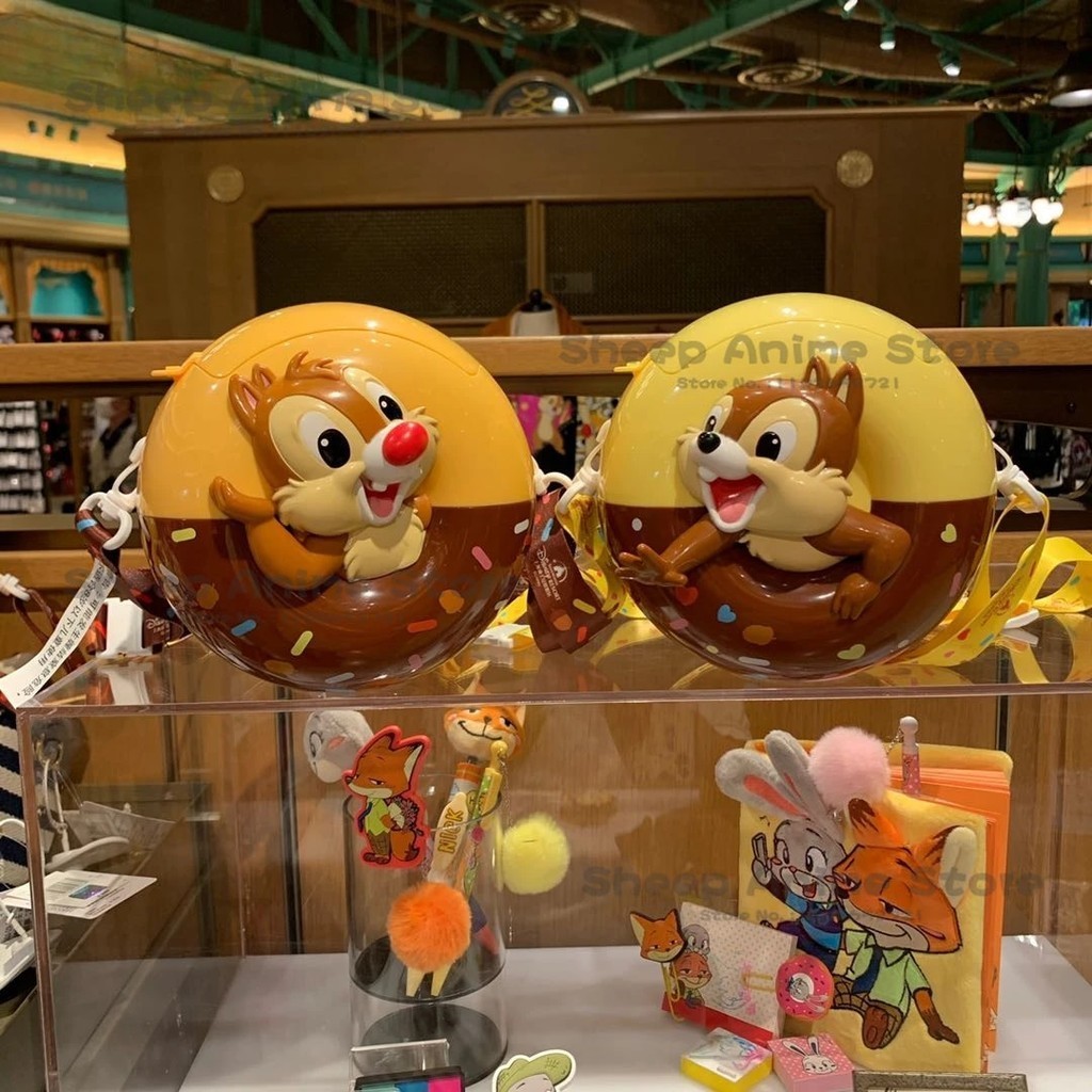 Genuine Disney Cartoon Chip Dale Popcorn Bucket Cute Chipmunk brother ...