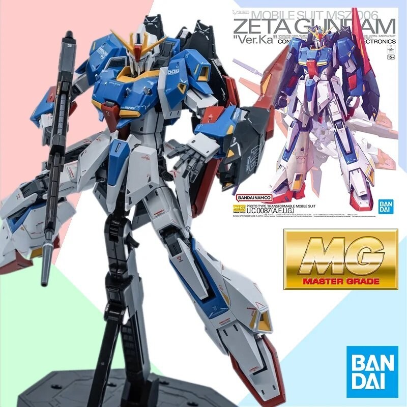 Original Bandai MG 1/100 Assembly Mobile Suit Gundam MSZ-006 ZETA ...