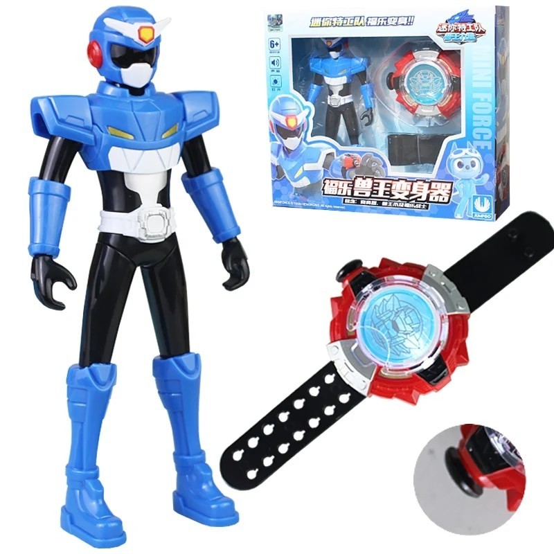 MINI FORCE Figures Robot Anime Beast King Power Transformer Doll VOLT ...