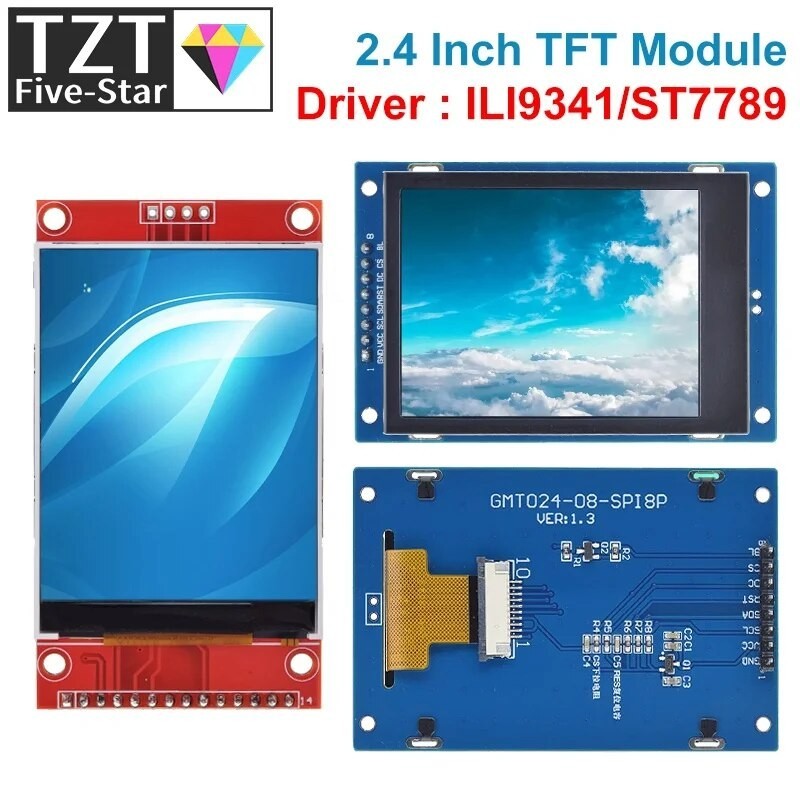 2 4 2 4 Inch 240x320 Spi Tft Lcd Serial Port Module 5v 3 3v Pcb