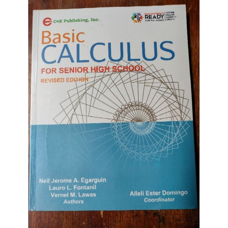 Basic Calculus For Senior High School (revised edition) by: Egarguin ...