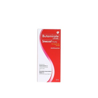 Sinecod Forte Syrup 120ml Butamirate Citrate Antitussive for Long ...