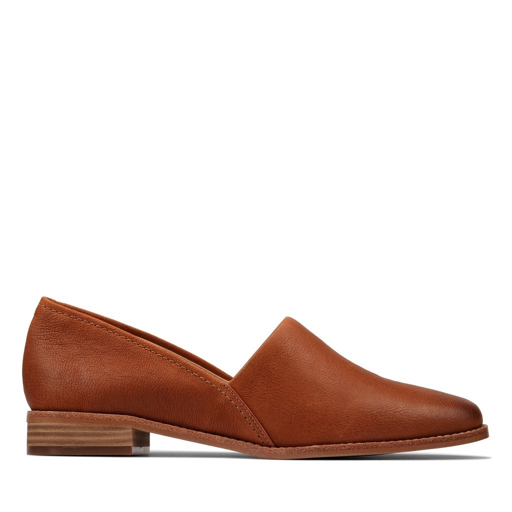 Clarks Pure Easy Casual Slip On Shoe Tan | Shopee Philippines