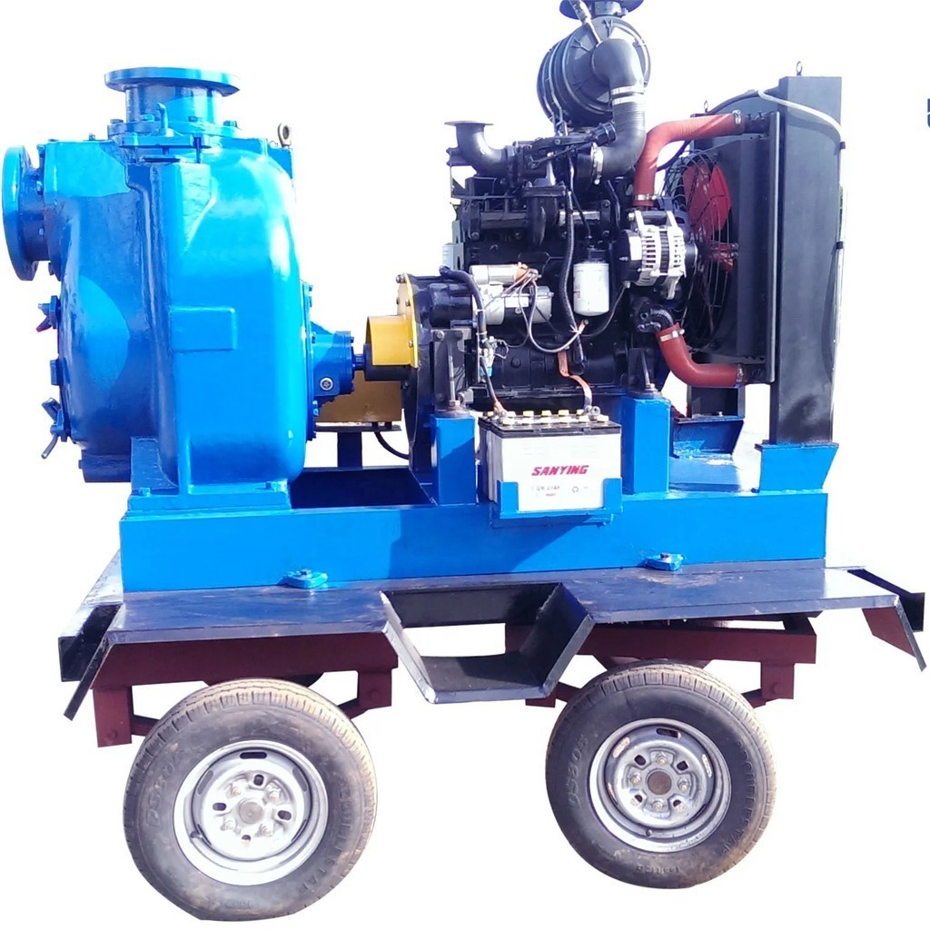 Self-priming Centrifugal pumps with Diesel engine Trailer Mounted for ...