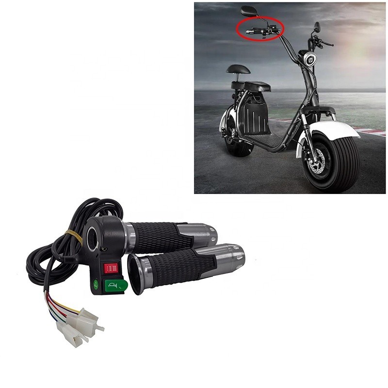 Throttle Handle Universal Speed Gear Switch with Horn 60V Electric Car ...