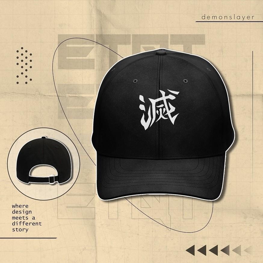 ETQT Worldwide - Unisex - Cap - Demon Slayer - Destroy Embroided ...