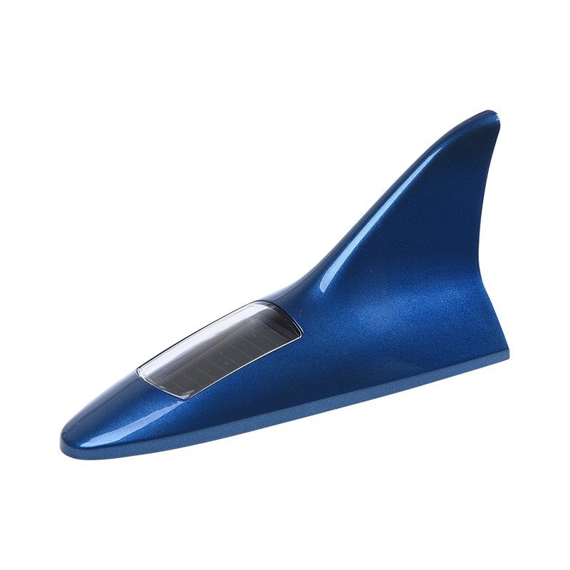 Universal Car Solar Led Light Shark Fin Antenna Warning Tail Lights ...