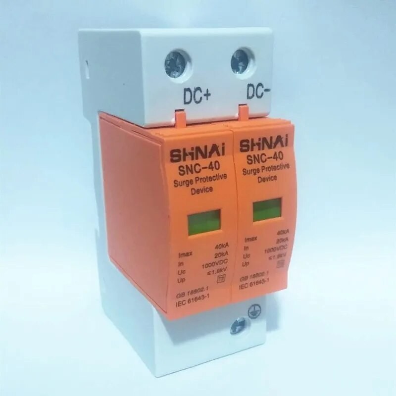 ☻Surge Protective Device SPD DC 500V 800V 1000V 2P DC1000V 20KA 40KA ...