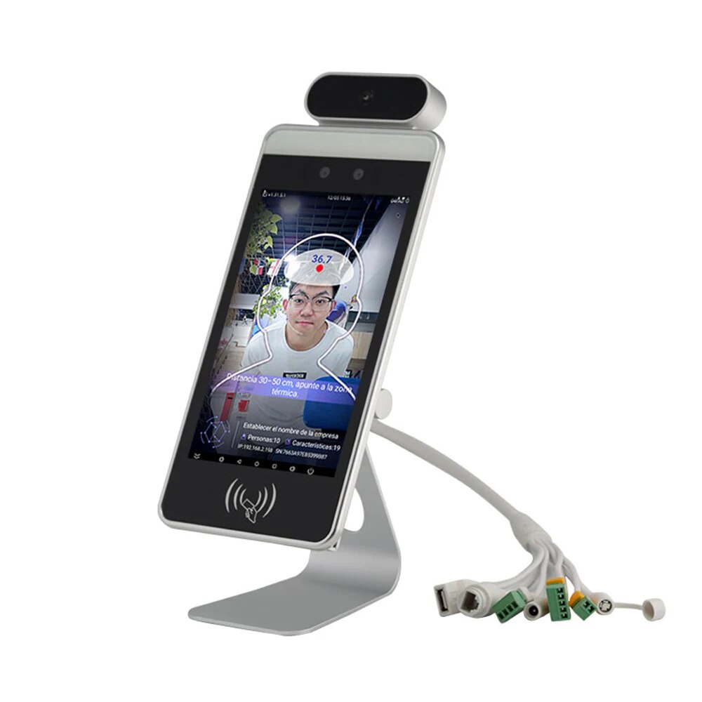 ☬Dynamic Face Recognition Machine With Contactless Infrared Temperature ...