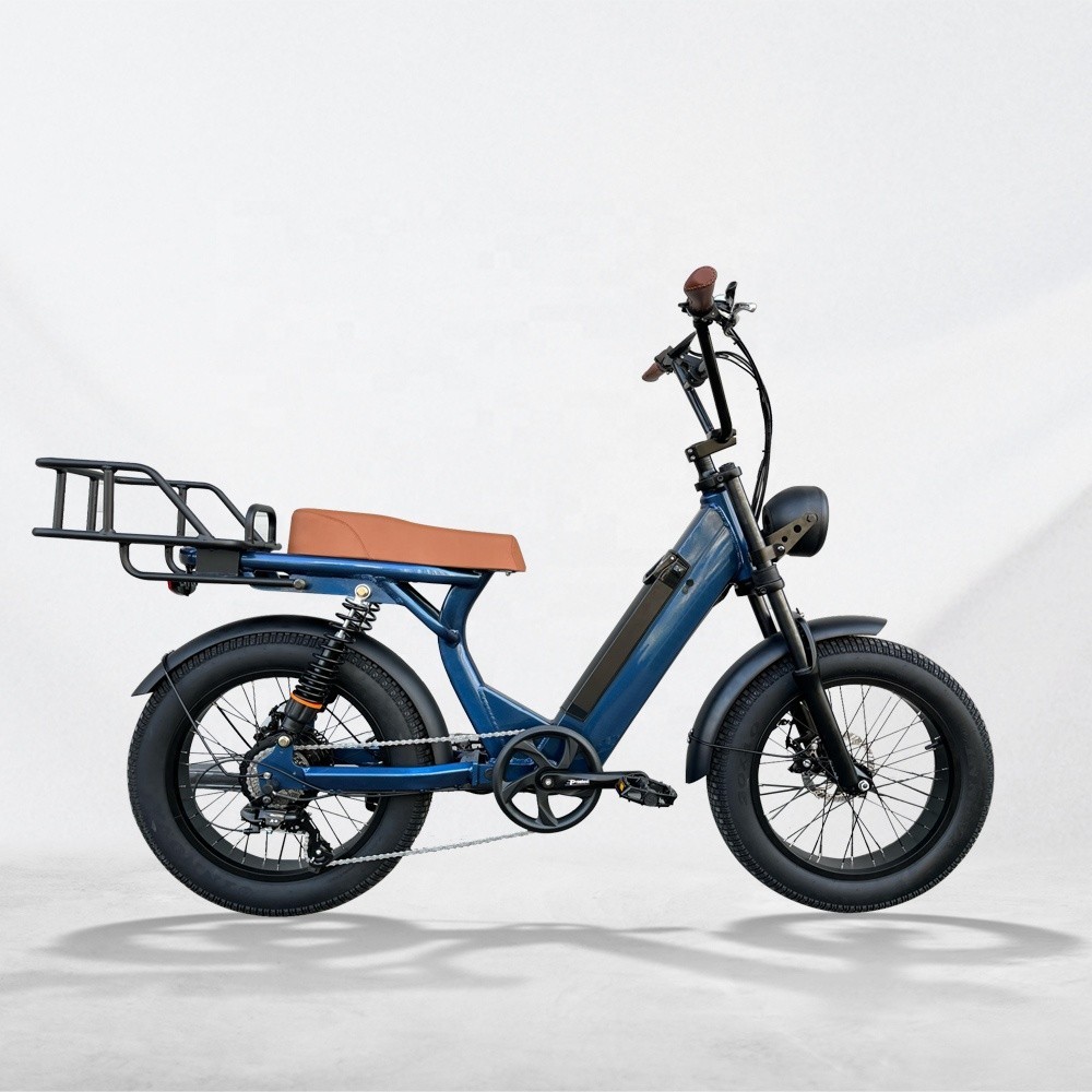 2024 Upgrade Electric Fat Tire Bike 500w Vintage City Moped Bicycle ...
