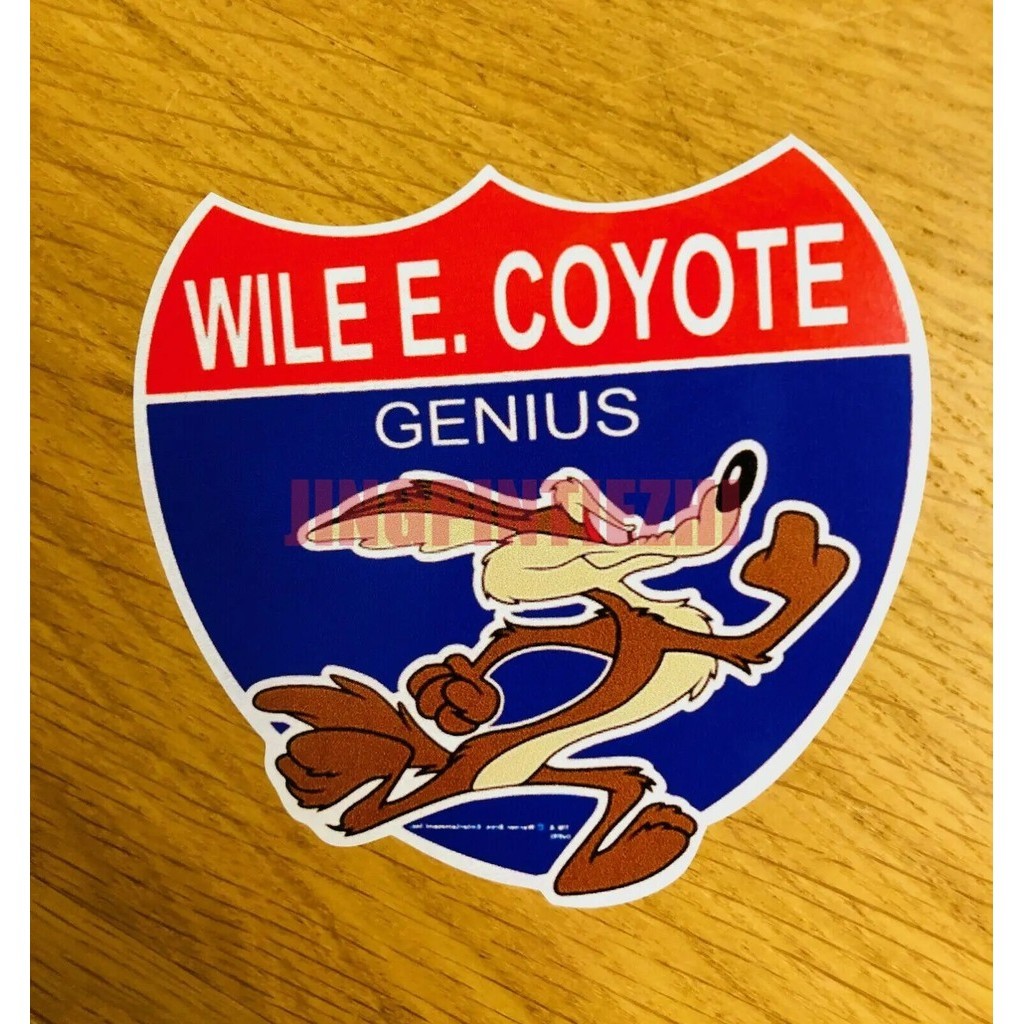 Personality WILE E COYOTE Aufkleber Sticker Road Runner Super Bird ...