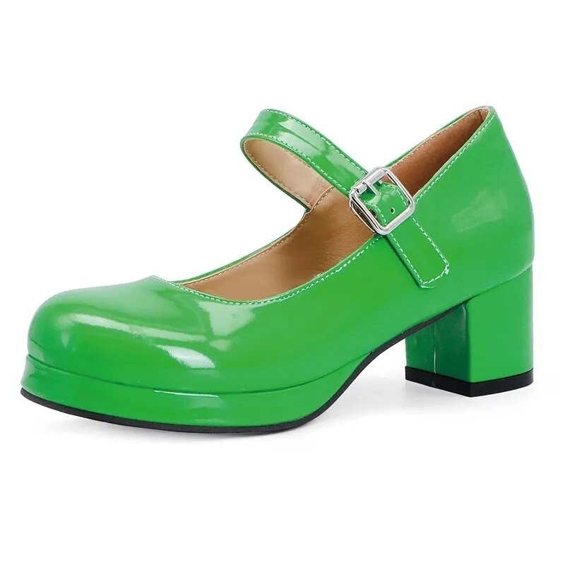 New Sweet Heel Size Spring 2021 Red Buckle Sgesvier Pumps Comfortable
