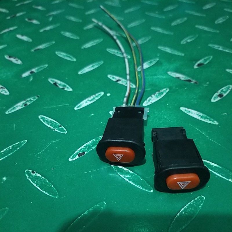 HEAVY DUTY MOTORCYCLE HAZARD SWITCH DOUBLE FLASHER UNIVERSAL (with Wire ...