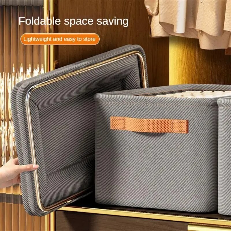유Clothes Sorting Box Steel Frame Foldable Wardrobe Built-in Storage Box ...