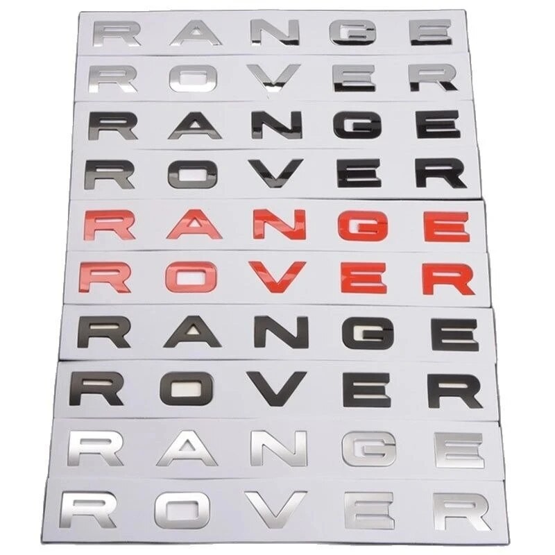 Car Front Hood Logo Range Rover Emblem Letters Bonnet Badge Trunk ...